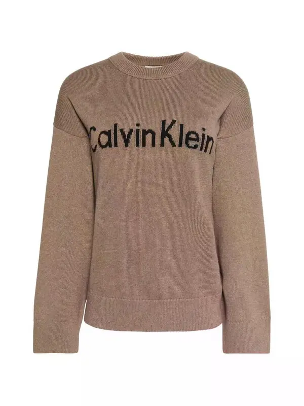 Calvin Klein Logo Intarsia-knit Sweater