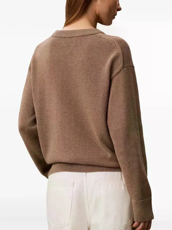 Calvin Klein Logo Intarsia-knit Sweater
