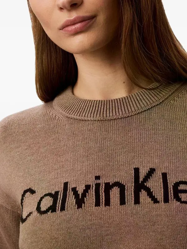 Calvin Klein Logo Intarsia-knit Sweater