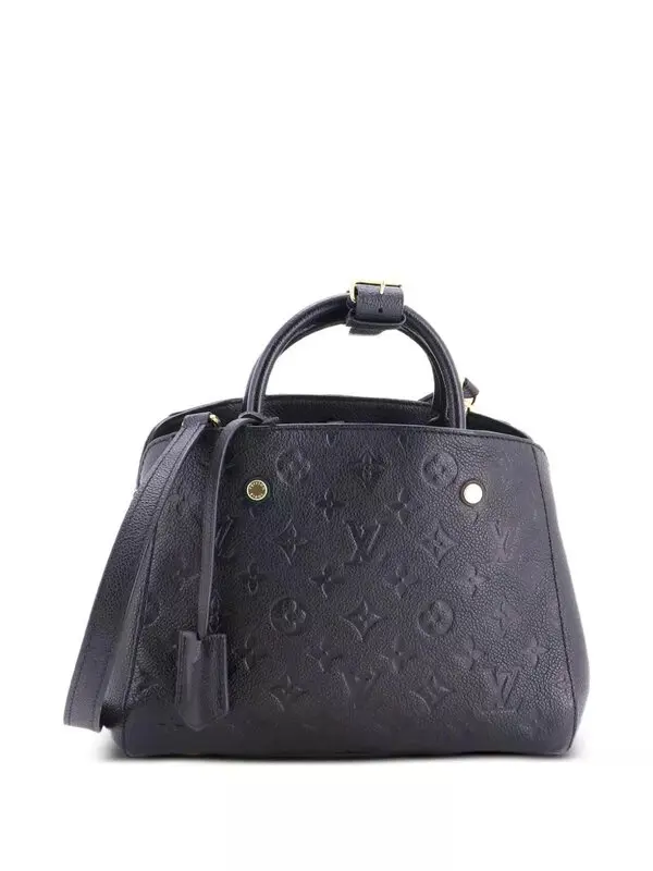 LOUIS VUITTON Montaigne Monogram Empreinte Leather Bb Satchel