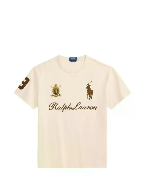 Polo Ralph Lauren Logo-embroidered Crest-patch T-shirt