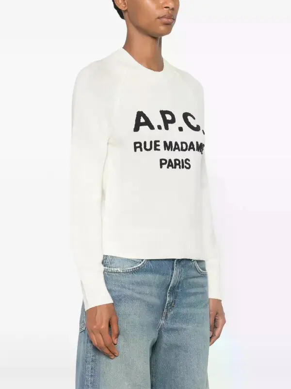 A.p.c. Rue Madame Sweater - White