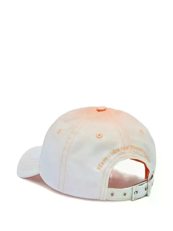 GANNI Logo Embroidered Baseball Cap - Blue