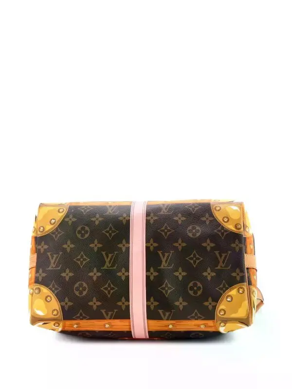 LOUIS VUITTON Speedy Bandoulière Satchel Bag Limited Edition Summer Trunks Monogram Canvas 30 - Brown
