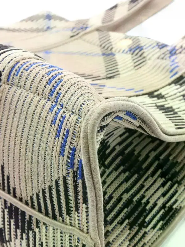 Burberry Checked Tote Bag