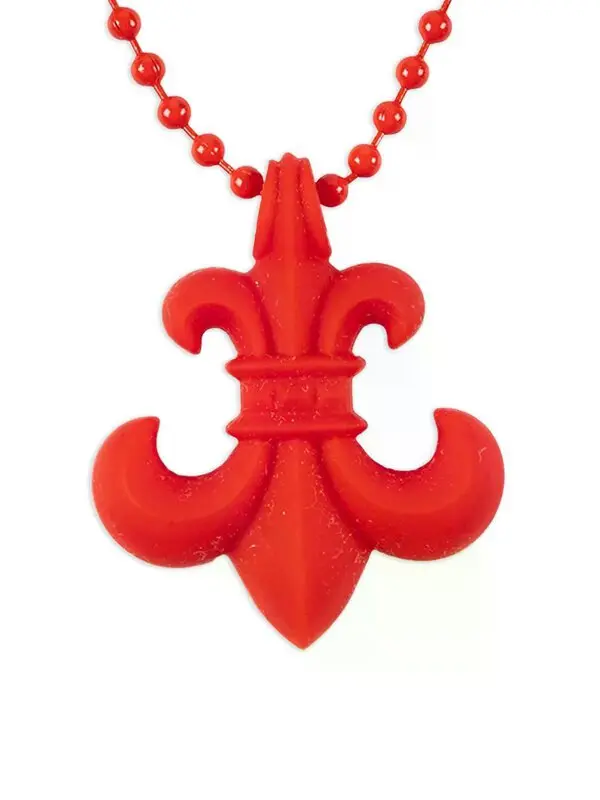 Chrome Hearts Bs Fleur Ball-chain Pendant Necklace