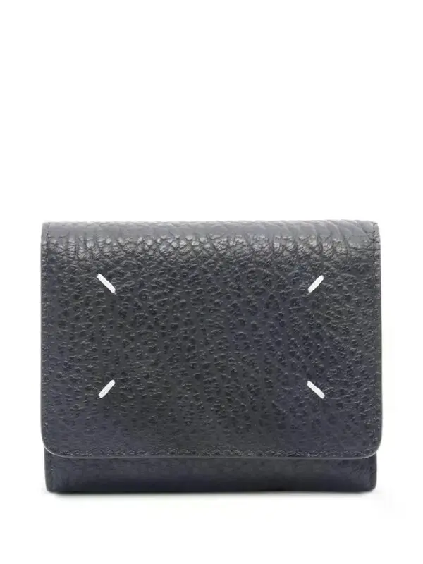 MAISON MARGIELA 2020s Four-stitch Tri-fold Wallet - Black