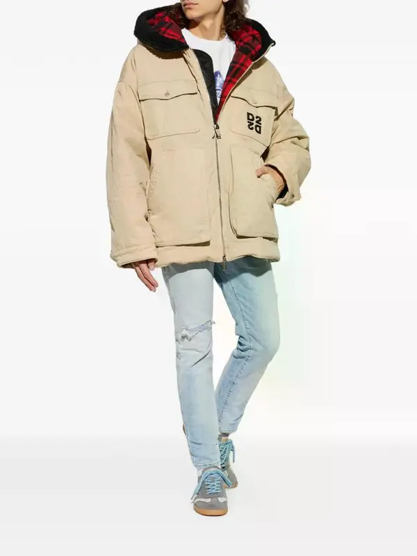 Dsquared2 Hooded Zip-up Jacket