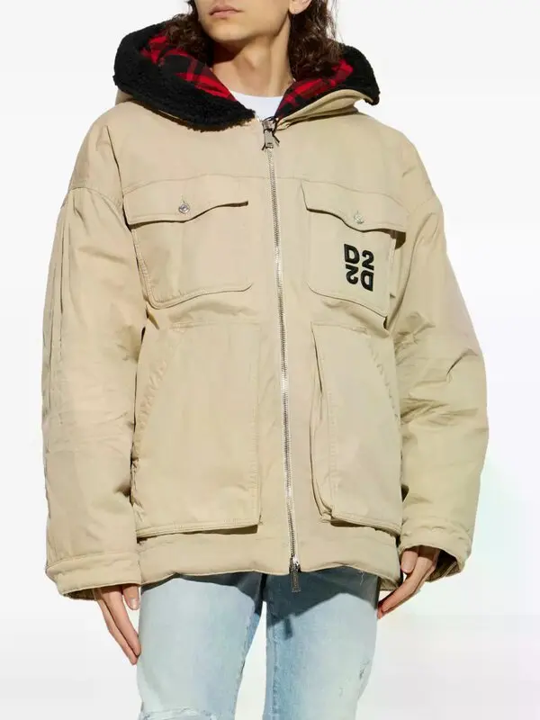 Dsquared2 Hooded Zip-up Jacket