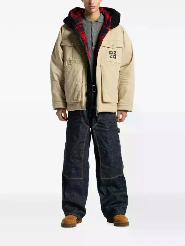 Dsquared2 Hooded Zip-up Jacket