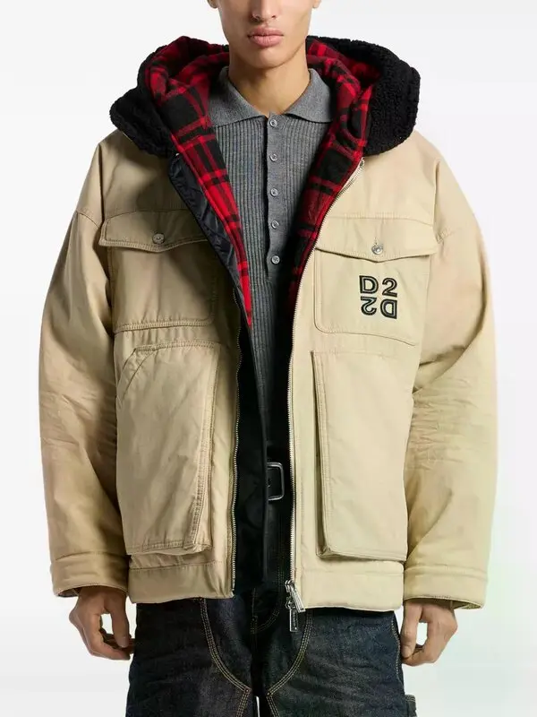 Dsquared2 Hooded Zip-up Jacket