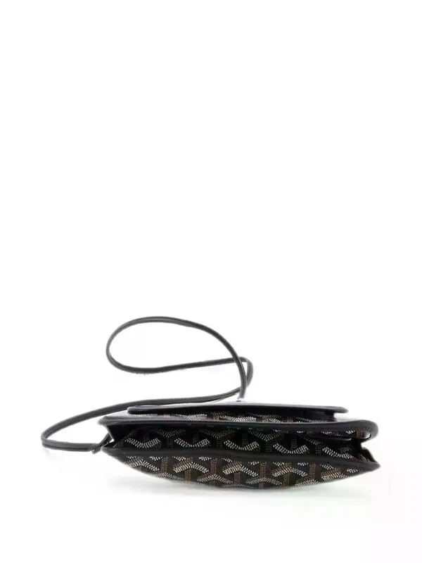 Goyard Plumet Clutch Wallet Coated Canvas Crossbody Bag - Black