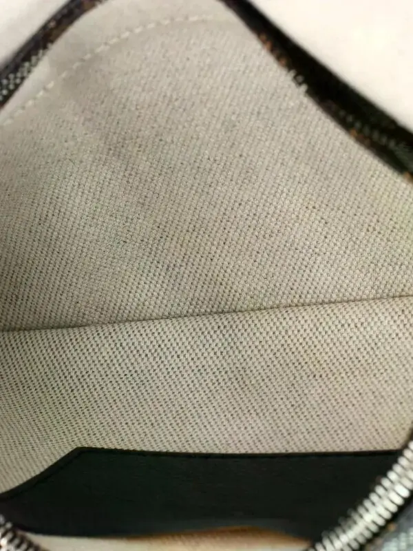 Goyard Plumet Clutch Wallet Coated Canvas Crossbody Bag - Black