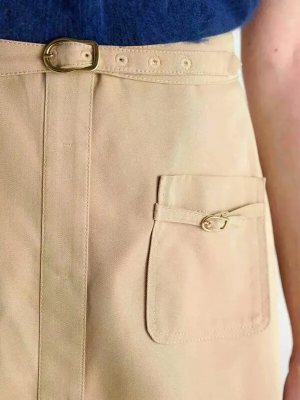 Dorothee Schumacher Belted A-line Midi Skirt
