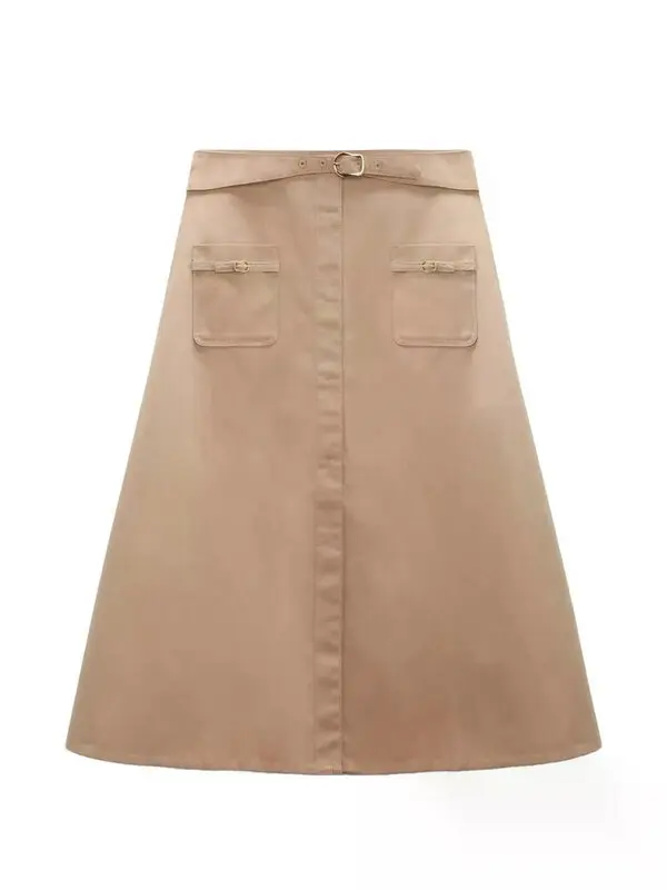 Dorothee Schumacher Belted A-line Midi Skirt