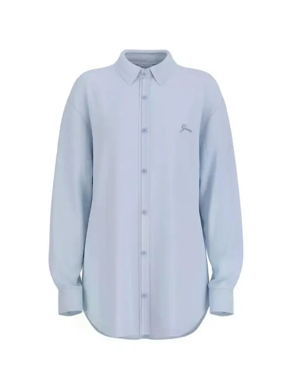 Guess Embroidered Logo Shirt - Blue