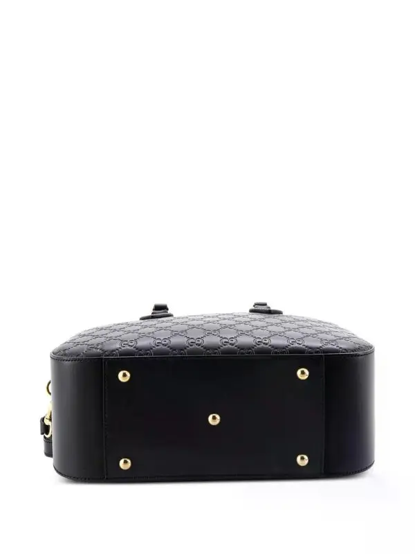 Gucci Signature Boston Bag In Leather