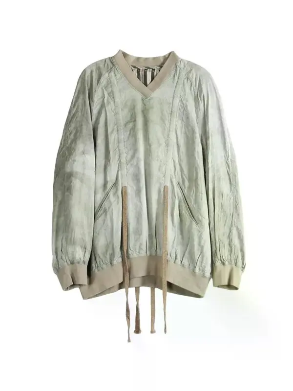 ZIGGY CHEN V-neck Long-sleeve Sweatshirt