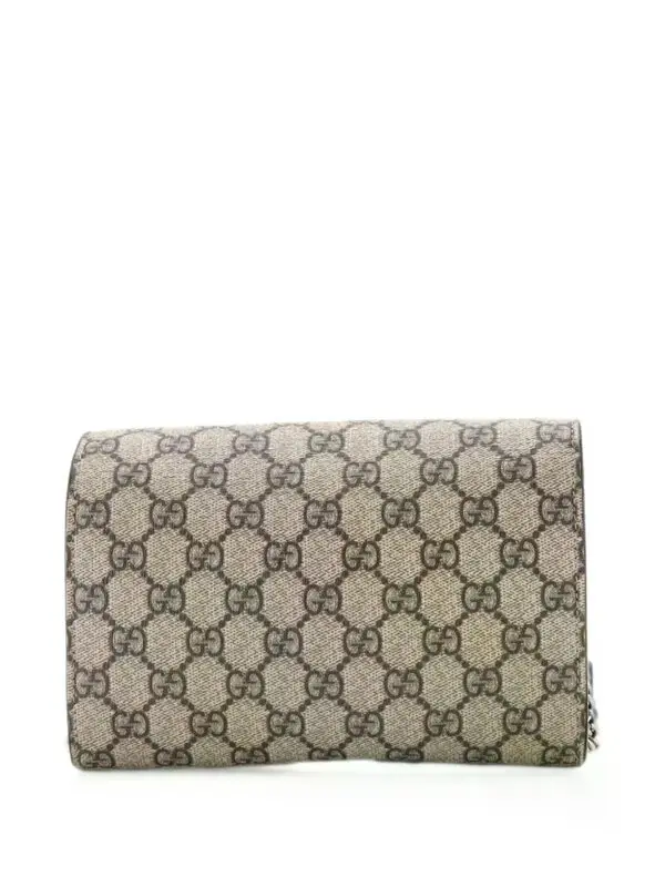Gucci Dionysus Chain Wallet Gg Coated Canvas - Neutrals