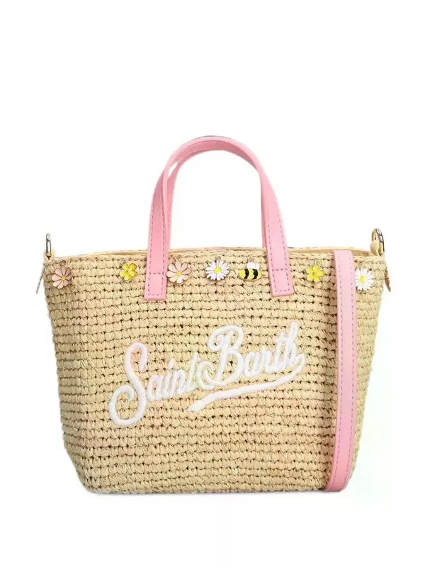 MC2 SAINT BARTH Mini Raffia Tote Bag
