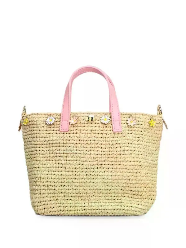 MC2 SAINT BARTH Mini Raffia Tote Bag