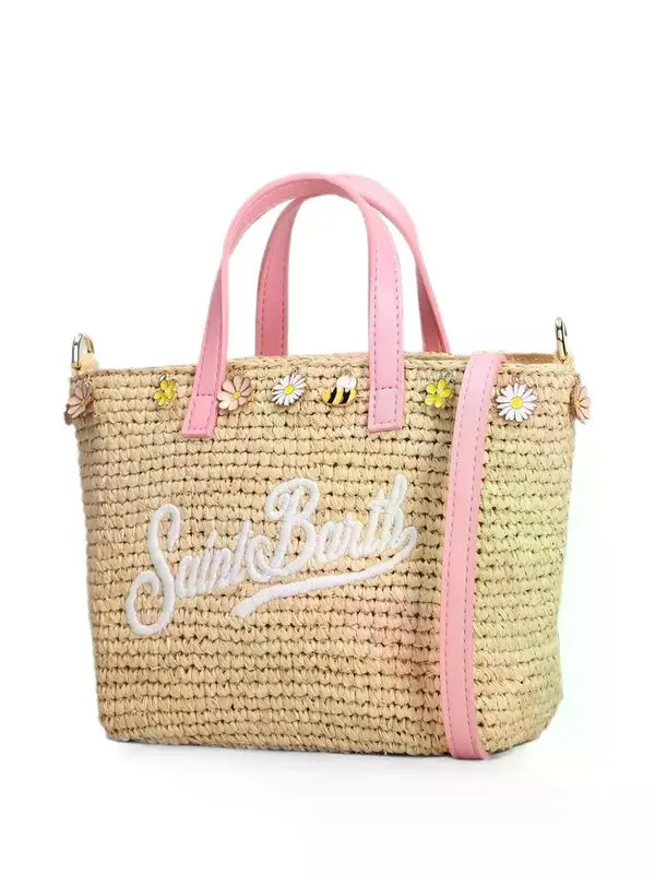 MC2 SAINT BARTH Mini Raffia Tote Bag