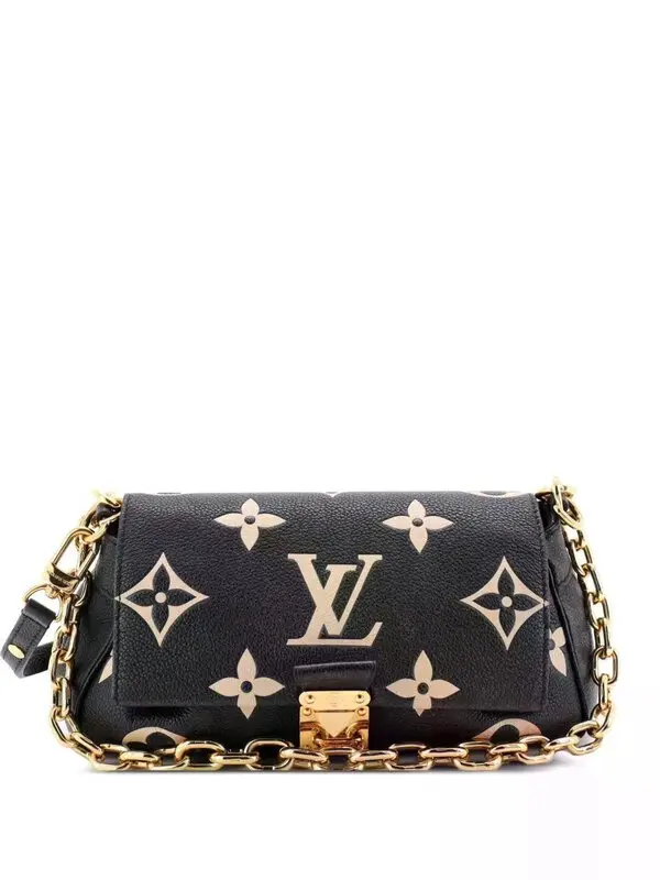 LOUIS VUITTON Monogram Empreinte Favorite Nm Handbag - Black