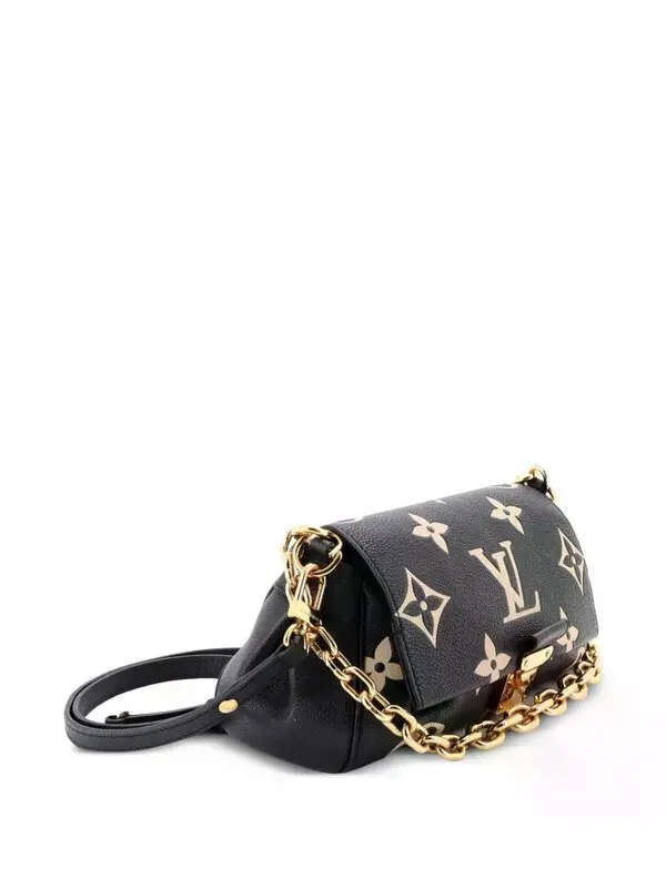 LOUIS VUITTON Monogram Empreinte Favorite Nm Handbag - Black