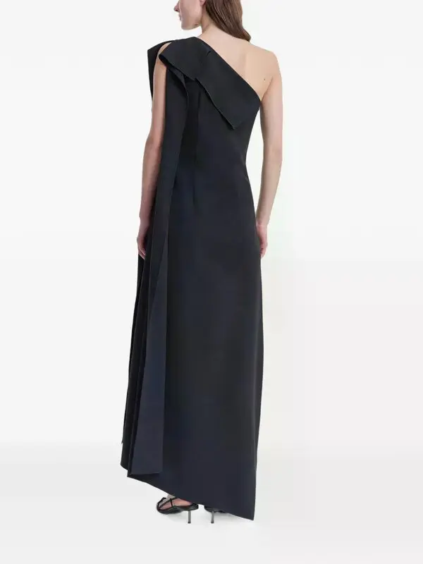 FFORME One-shoulder Draped Floor-length Dress