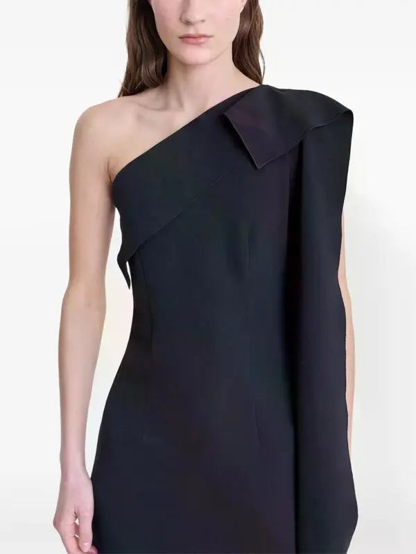 FFORME One-shoulder Draped Floor-length Dress