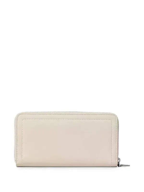 Moschino Embroidered Zip-around Wallet
