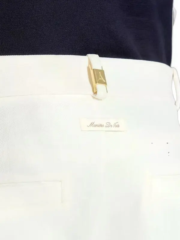 Manière De Voir Maniera De Voir Off-white Tailored Trousers