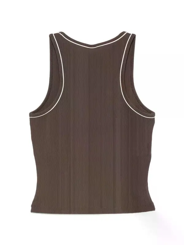 P.E Nation Nexus Ribbed Tank Top - Brown