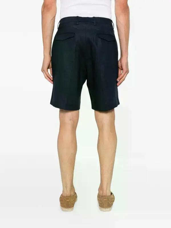 MICHAEL COAL Pleated Detail Tailored Shorts