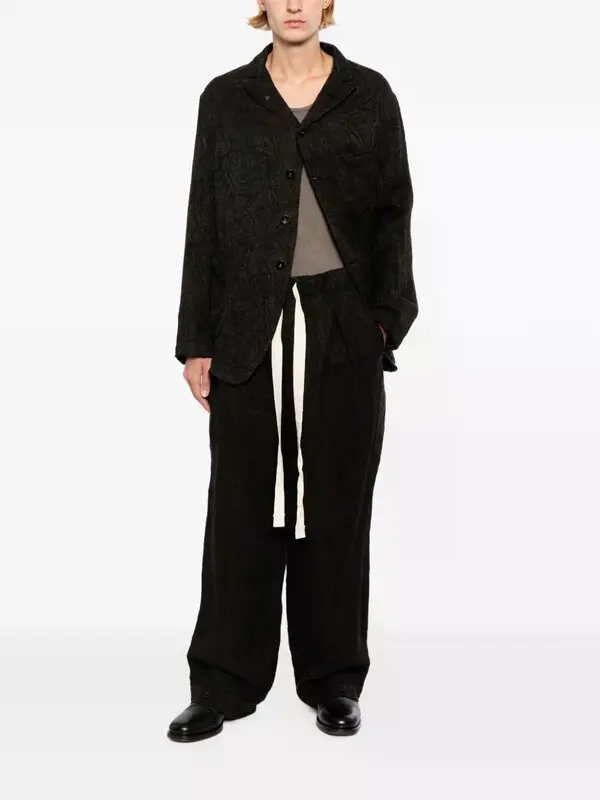KLASICA Paisley-jacquard Drawstring Trousers