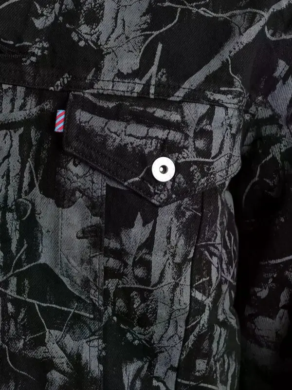 BILLIONAIRE BOYS CLUB - ICE CREAM Tree Camo Graphic-print Denim Jacket