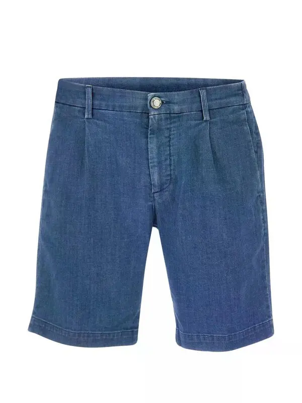 RE-HASH Gimmy Pleated Denim Shorts