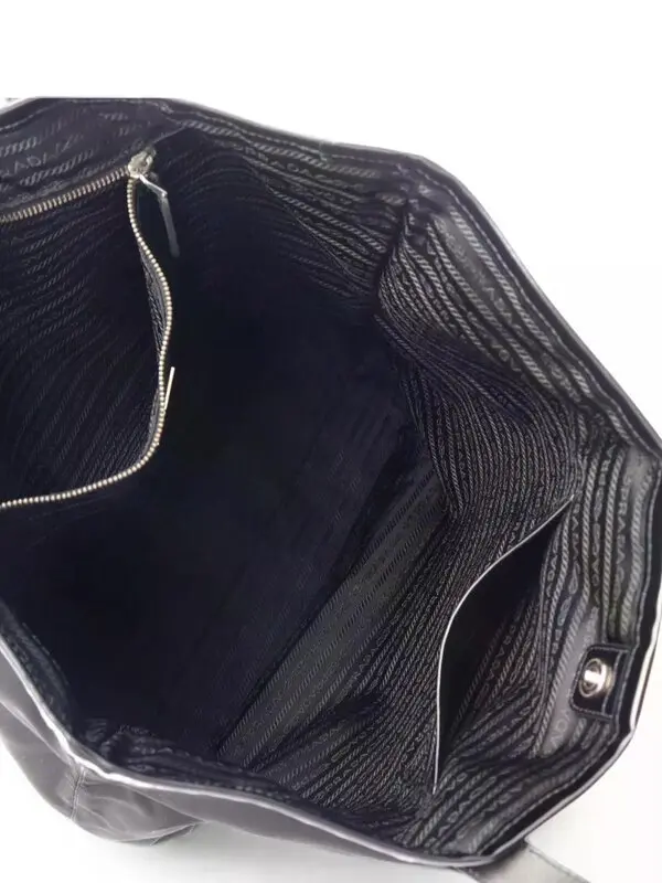 Prada Logo Print Tote Bag