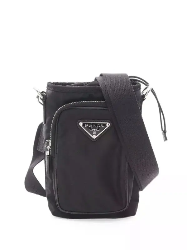 Prada Saffiano Leather Shoulder Bag - Black