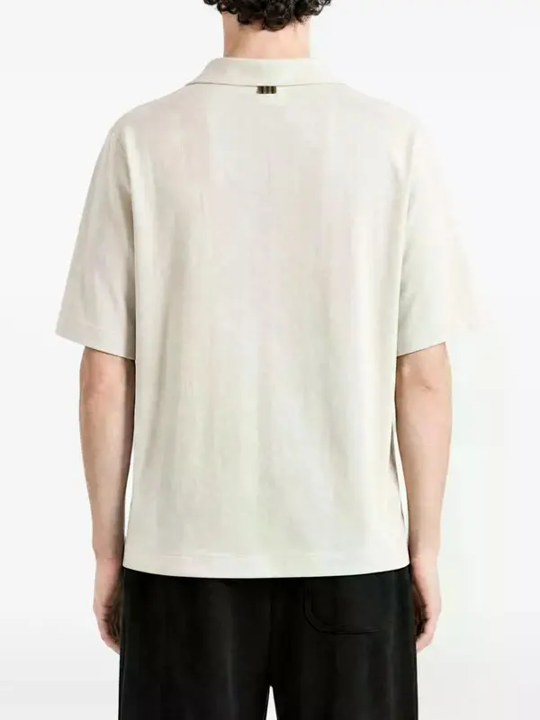 ZIGGY CHEN Lace-up Short-sleeve Shirt