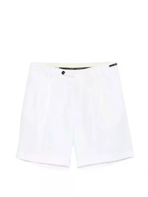 MICHAEL COAL Pleated-front Button-fastening Shorts
