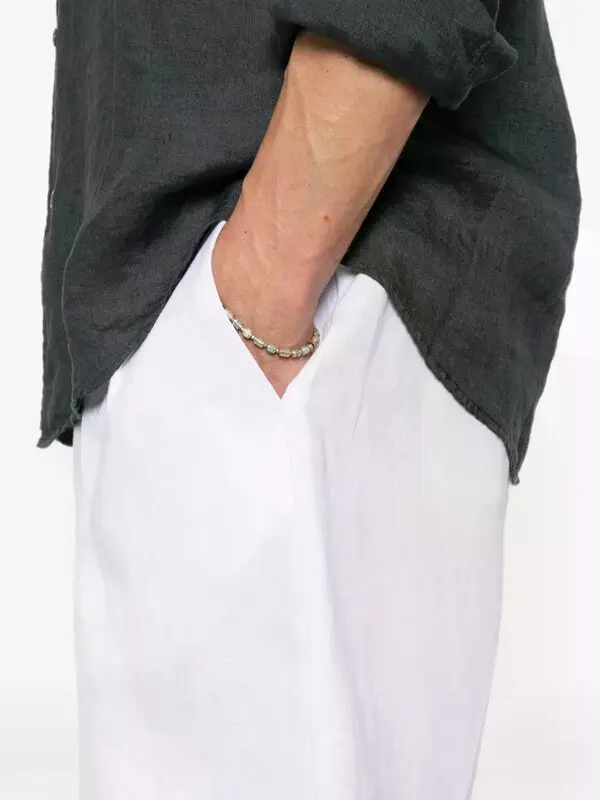 MICHAEL COAL Pleated-front Button-fastening Shorts