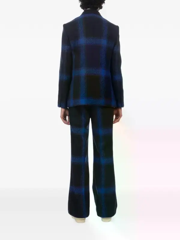 WALTER VAN BEIRENDONCK Check-pattern Wool Blazer