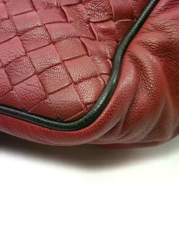 Bottega Veneta Bordeaux Leather Intrecciato Tote Bag