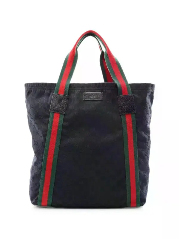 Gucci Logo Patch Tote Bag - Black
