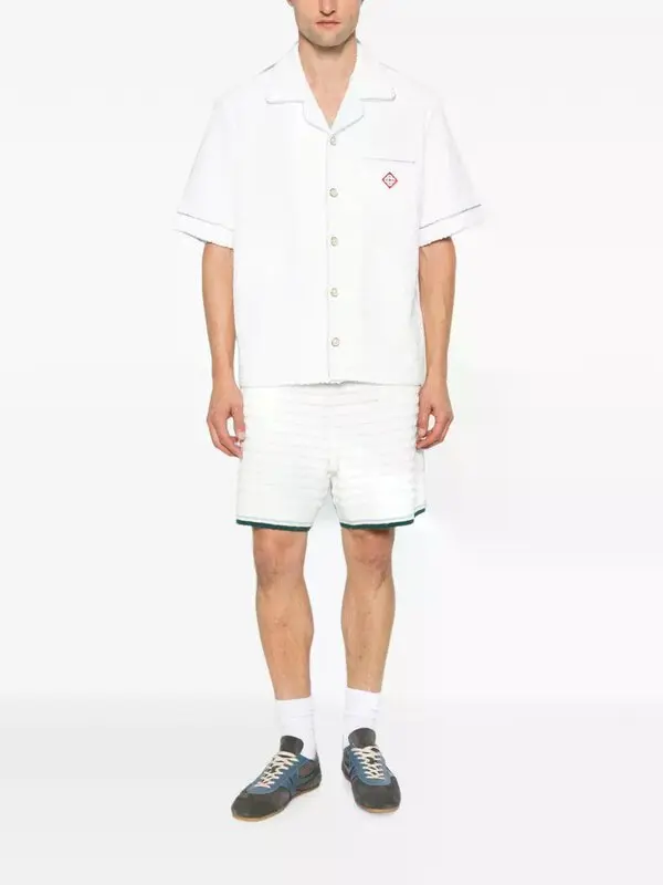 Casablanca Terry Cloth Diamond Quilted Shorts