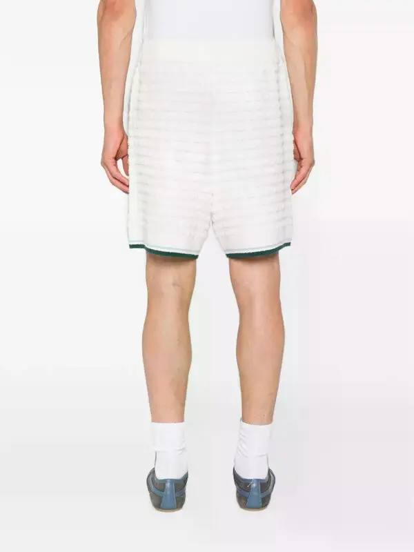 Casablanca Terry Cloth Diamond Quilted Shorts