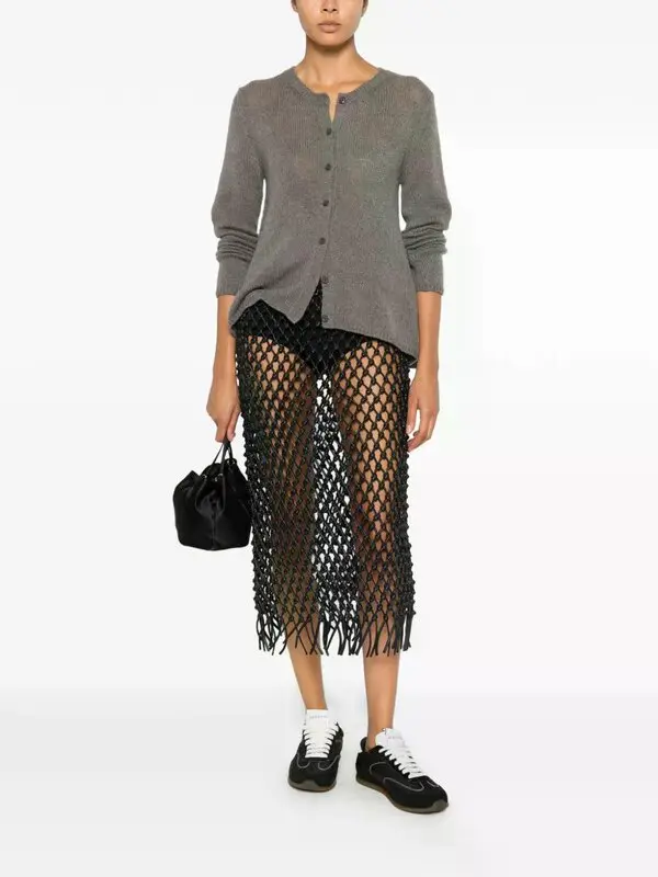 Loewe Anagram Embroidered Cashmere Cardigan