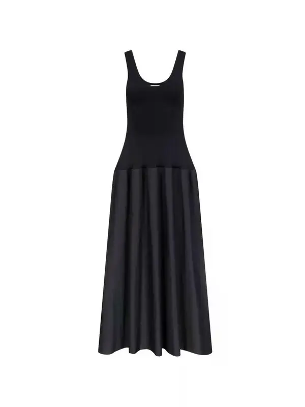 FFORME Marina Pleated Silk Gown - Grey