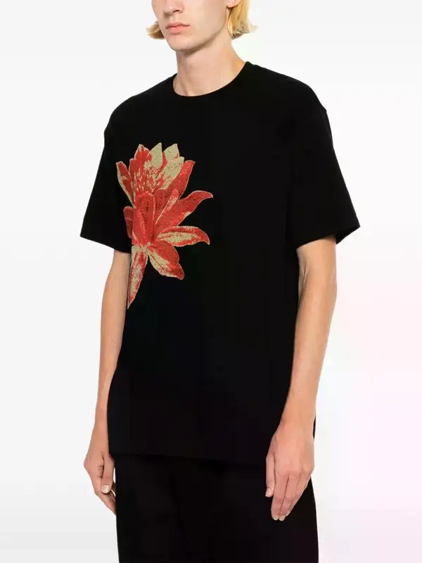 Yohji Yamamoto Floral-print T-shirt